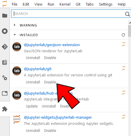 How do I work with a git-versioned project in Jupyter Lab? | SESYNC